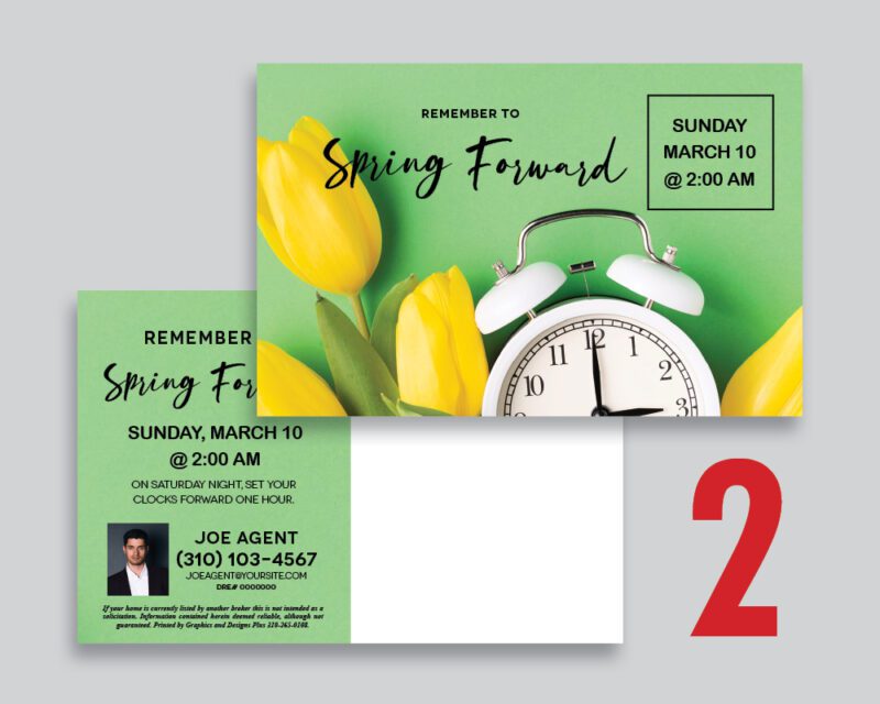 Spring Forward Postcards - Graphics and Designs Plus