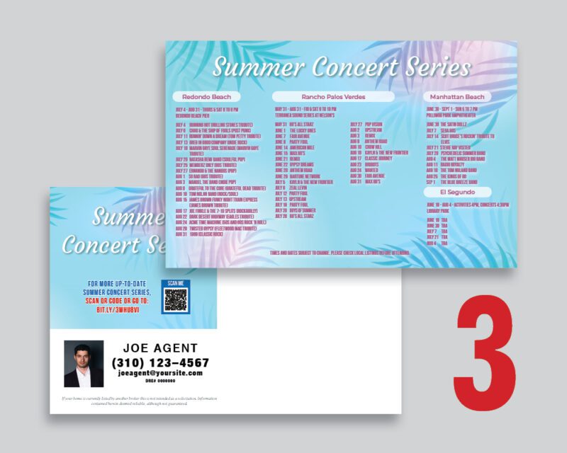 Summer Concert Series Postcards - Graphics and Designs Plus