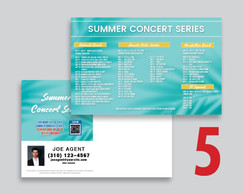 Summer Concert Series Postcards - Graphics and Designs Plus