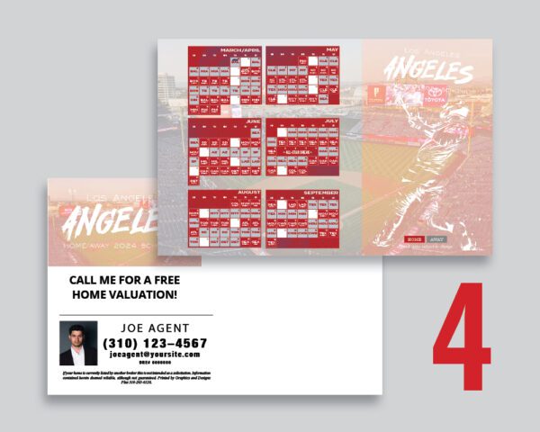 Angels Baseball Schedule Postcards - Graphics and Designs Plus